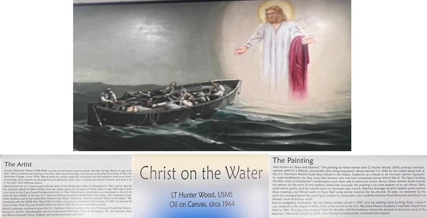 "Christ on the Water" Painting | U.S. Merchant Marine Academy